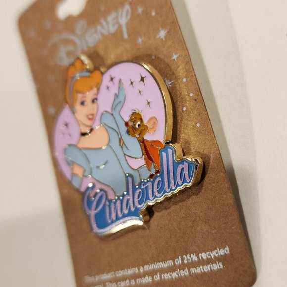 Disney | Accessories | Disney Princess Cinderella Jaq Mouse Pink Heart ...